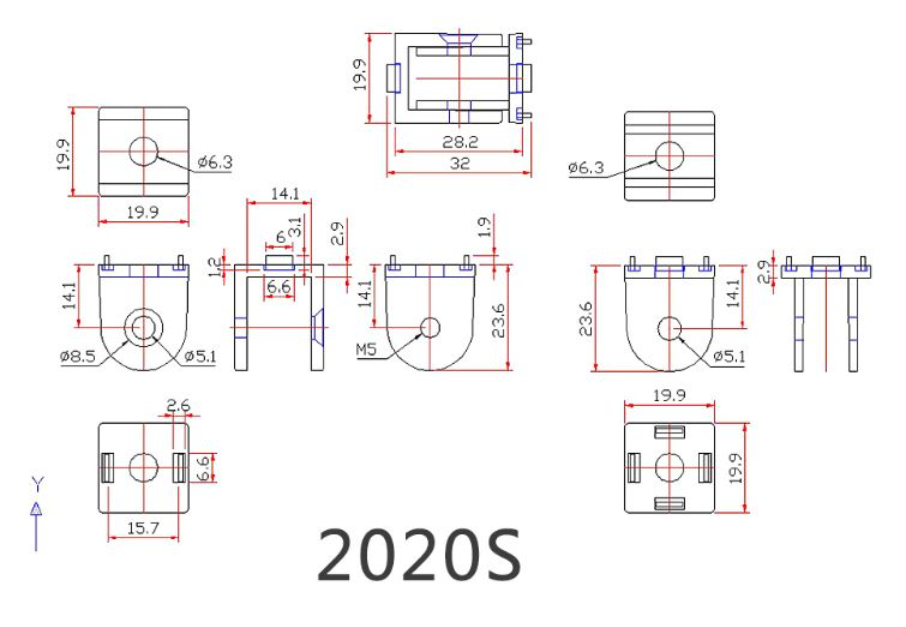 Free STL file Flexible Hinge Pivot Joint Connector For V-Slot Profile ...